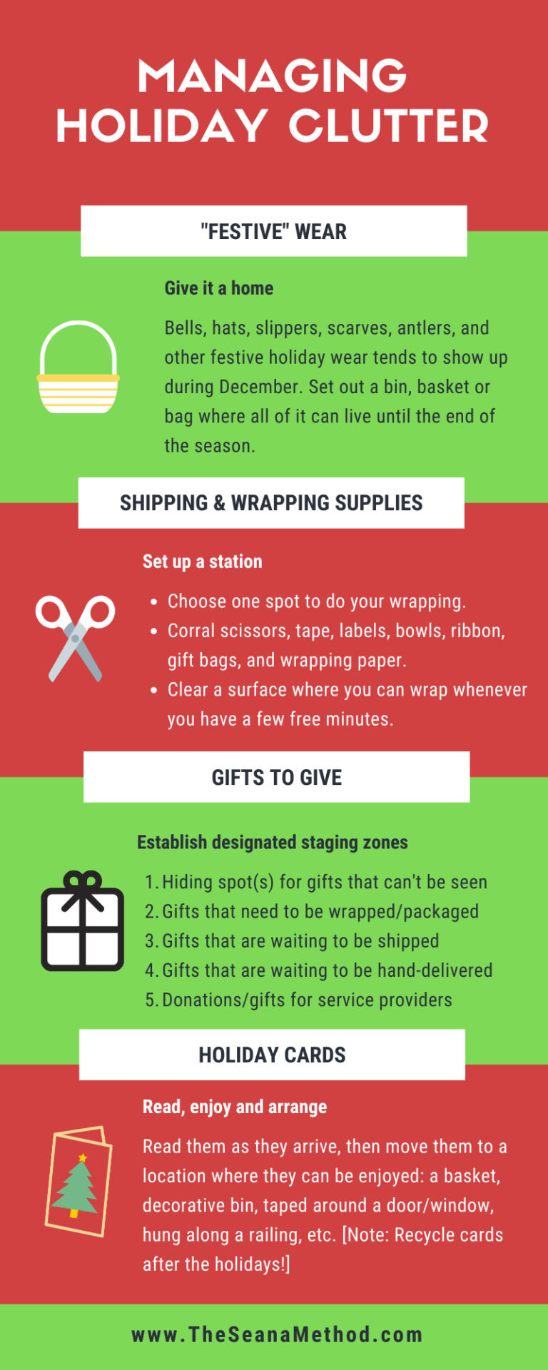 Managing Holiday Clutter | The Seana Method Organizing & Productivity